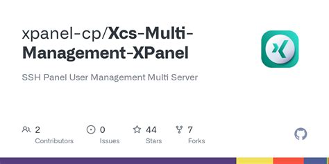GitHub Xpanel Cp Xcs Multi Management XPanel SSH Panel User Management Multi Server