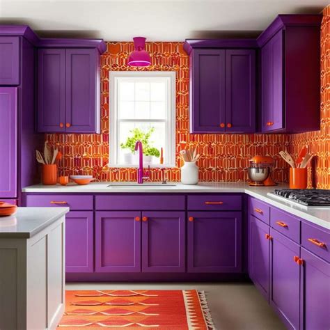 21 Purple And Orange Kitchen Ideas A Bold Vibrant Twist To Modern