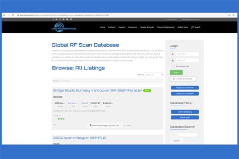 Lectrosonics Announces Global RF Scan Database Lectrosonics