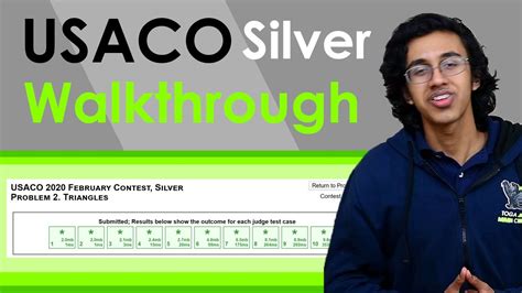 Usaco 2020 February Contest Silver Walkthrough Triangles Youtube
