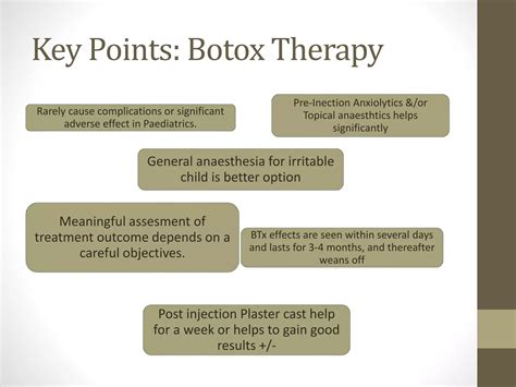 Cerebral Palsy Spasticity Management And Botox Therapy Pptx