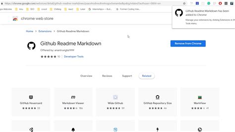 Github Readme Markdown Chrome Extension Youtube