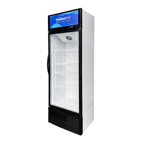 Commercial Vertical Beer Display Cooler Fan Cooling Single Glass Door
