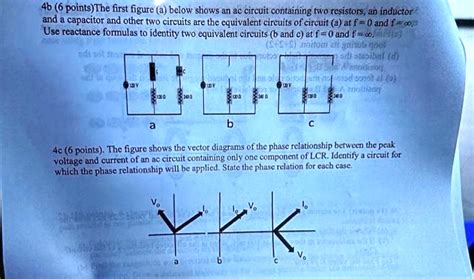 Solved Texts 4b6 Points The First Figure Below Shows An Ac Circuit Containing Two Resistors