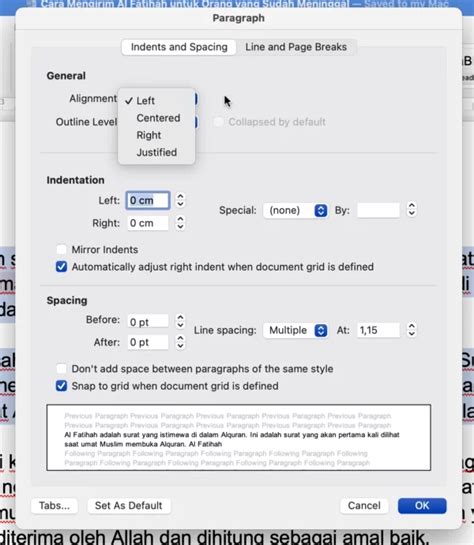 Cara Merapikan Tulisan Rata Kanan Kiri Di Word KawanGadget