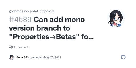 Can Add Mono Version Branch To Properties→betas For Godot On Steam · Issue 4589