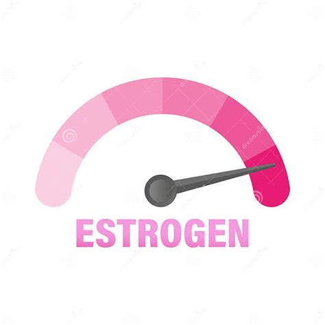 Estrogen Level Meter Health Indicator Vector Illustration Eps 10