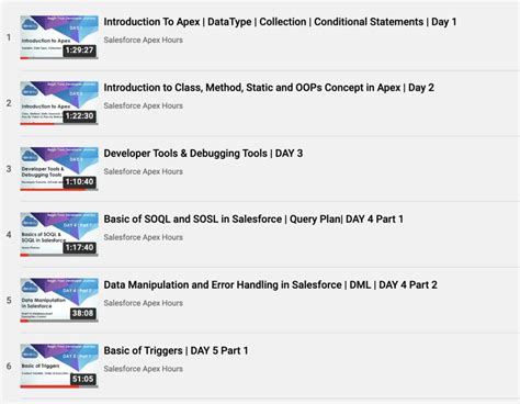 Salesforce Developer Training For Beginners Free Apex Hours
