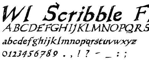 WL Scribble Flinger Font Script Trash Pickafont Com