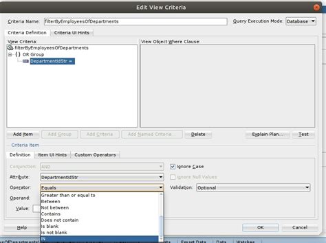 Jdev 12c Implementing Sql In Clause In An Adf Viewobject Query Or