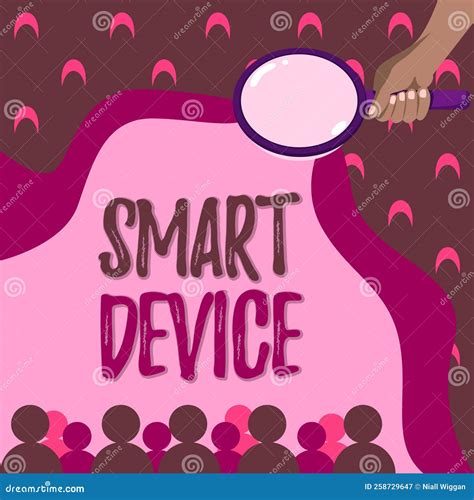 Sign Displaying Smart Device Business Overview Electronic Gadget That Able To Connect Share