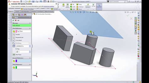 Solidworks 2013 Fundamentals Reference Geometry Part 3 Tutorial Youtube