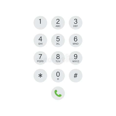 Number Button Pad Vector Stock Illustrations 942 Number Button Pad