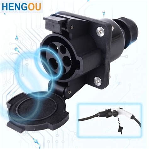 J1772 Socket Type 1 Vehicle Side Inlet Level 2 Evse Connector Merican Standard Sae J1772 Extens