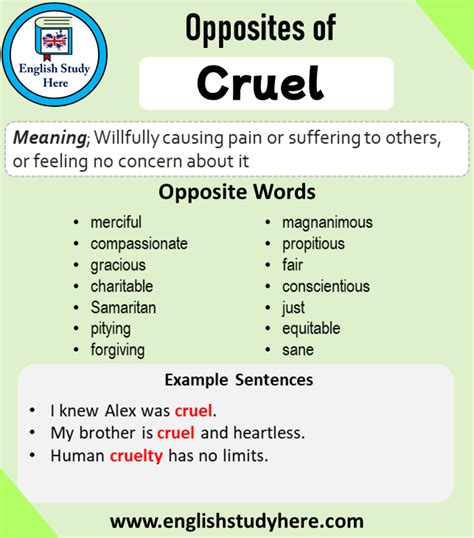 Opposite Of Cruel Antonym Of Cruel 14 Opposite Words For Cruel