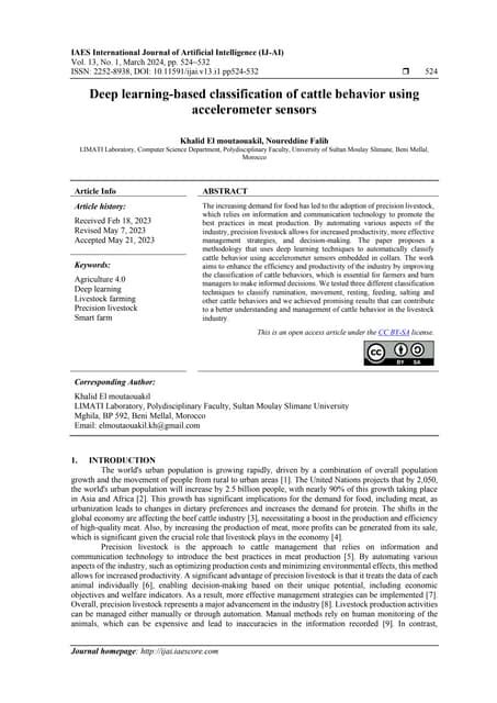 Paper Presentation On Cattle Breed Detection And Categorization Using