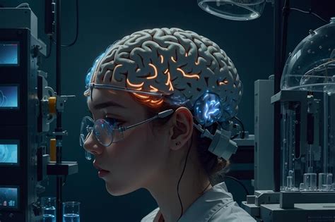 Premium Ai Image Neuroscience Laboratory