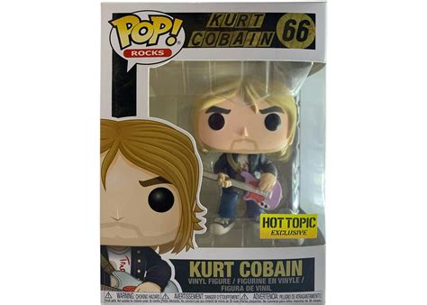 Funko Pop Rocks Kurt Cobain Hot Topic Exclusive Figure 66