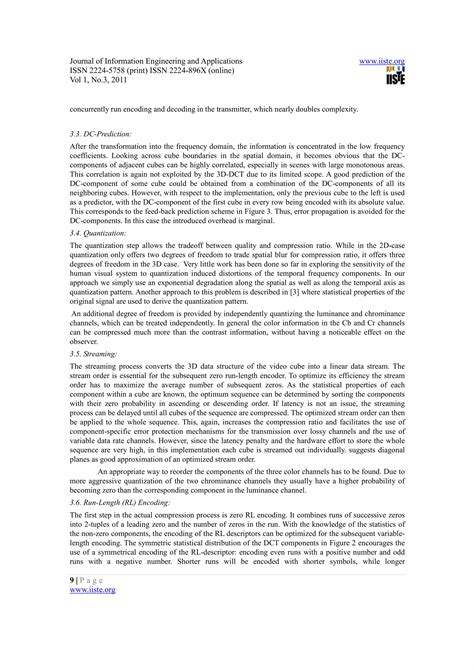 3 D Discrete Cosine Transform For Image Compression Pdf