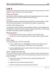 Advanced Database Systems Lab 3 Sub Queries And Set Operators Course