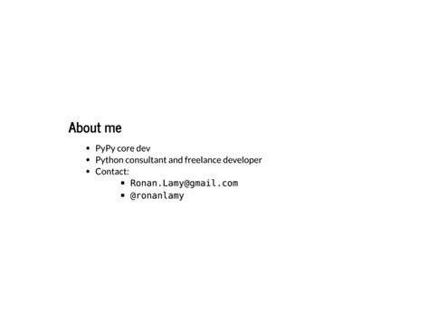 Pythonic Doesn T Mean Slow PPT