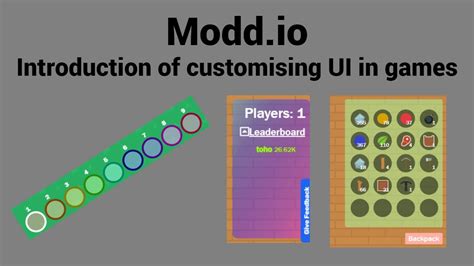 Introduction Of Customising Ui In Games Youtube