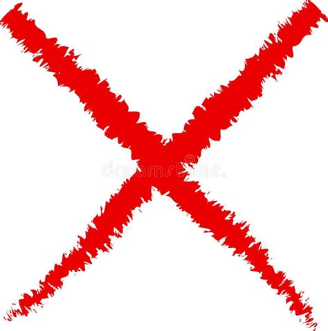 Red Cross Sign Icon Wrong Mark Icon Red Cross X Symbol Stock Vector Illustration Of Sketch
