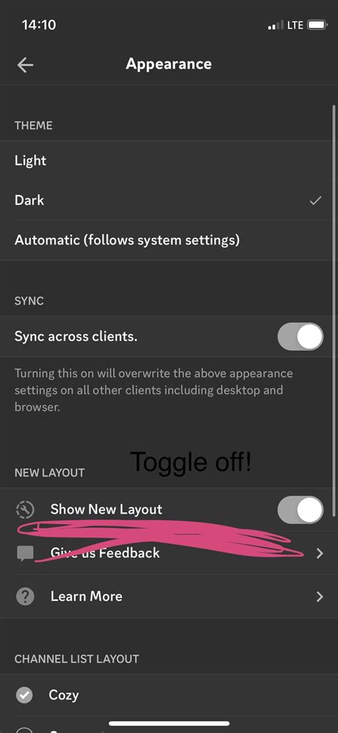 How To Turn Off Bad Discord Layout Go To Old Discord Mobile Last Step Is Mandatory Or Itll