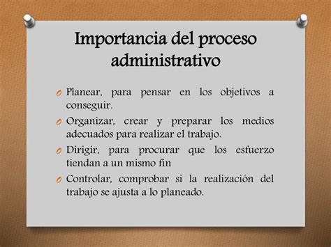 Ppt Concepto E Importancia Del Proceso Administrativo Powerpoint Images