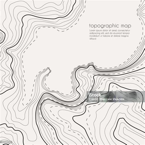 지형의 지도 라인입니다 복사공간을 가진 벡터 추상 지형 지도 개념입니다 흑백 웨이브 추상 용지 절단 추상적 인 다채로운 파도 물결 모양의 배너 색상 기하학적 형태 지형도에