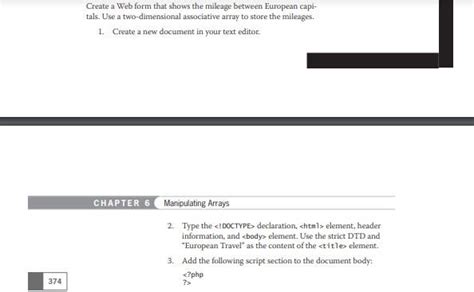 Solved Create A Web Form That Shows The Mileage Between