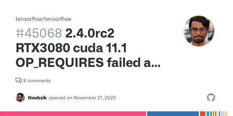 Rc RTX Cuda OP REQUIRES Failed At Conv Ops Fused Impl H Not Found No