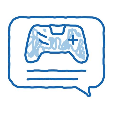 Game Discussing Doodle Icon Hand Drawn Illustration 17802027 Vector Art