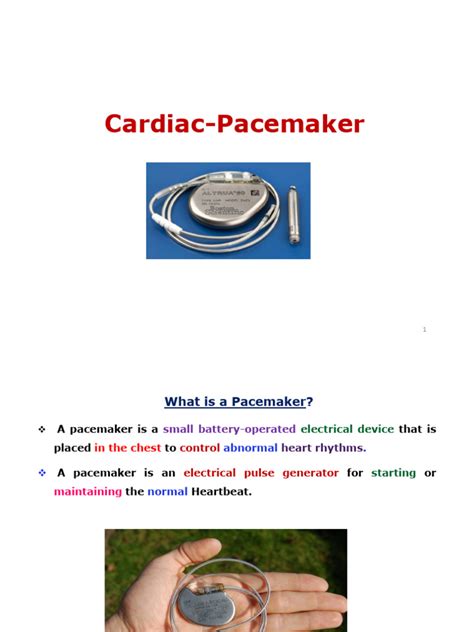 Cardiac Pacemaker 1727420313525 Pdf Artificial Cardiac Pacemaker Atrium Heart