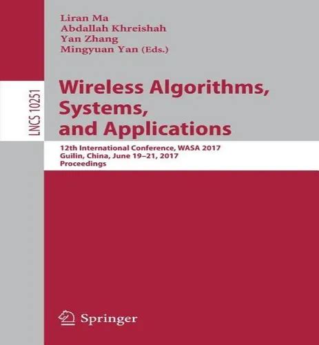Libro Wireless Algorithms Systems And Applications 12 Envío Gratis