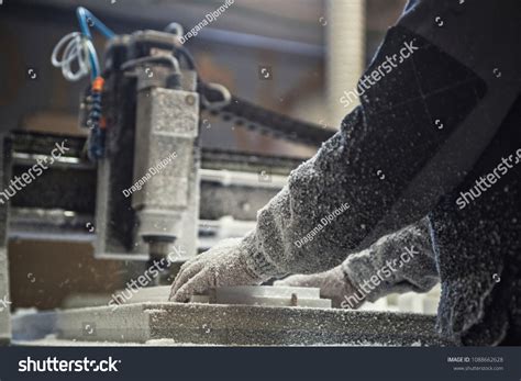Man Operating Cnc Machine Stock Photo 1088662628 Shutterstock