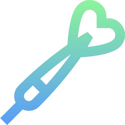 Dart Super Basic Straight Gradient Icon