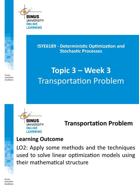 ppt3 transportation pdf mathematical optimization mathematical analysis