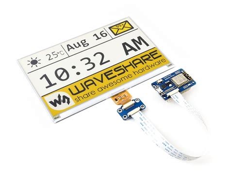 WiFi Module ESP With An E Paper Screen Botland Robotic Shop