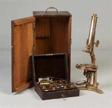 R And J Beck London Brass Microscope Cottone Auctions