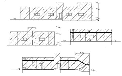 AutoCAD Tutorial Building Elevation Drawing Free DWG File Cadbull