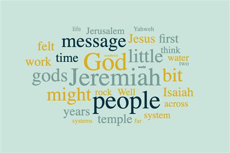 Gems From Jeremiah Broken Cisterns Scripturescribe Christadelphian Audio Talks