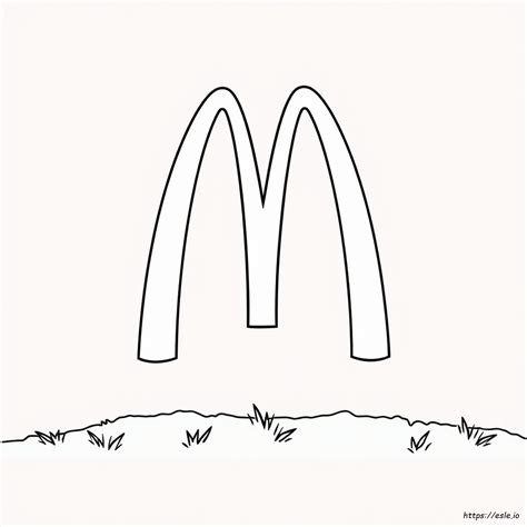 Mcdonalds Logo Coloring Page Mcdonalds Logo Coloring Page