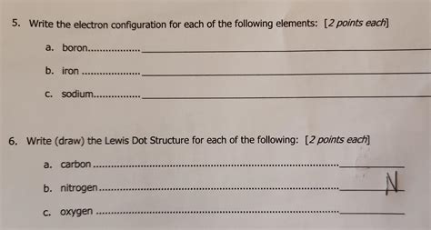 Solved Draw Lewis Dot Write The Electron Co