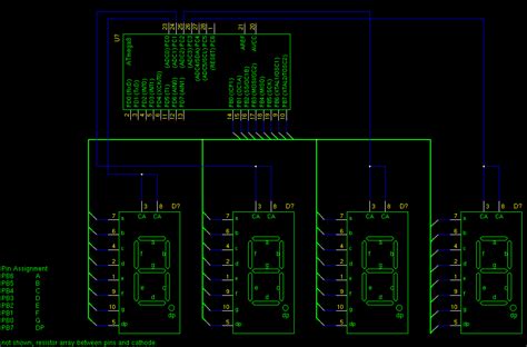 How To Display Data On Multiplexed 4x7 Seg By Atmega32 EmbDev Net