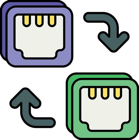 Ethernet Port Color Outline Icon Design Style 27990396 Vector Art At Vecteezy
