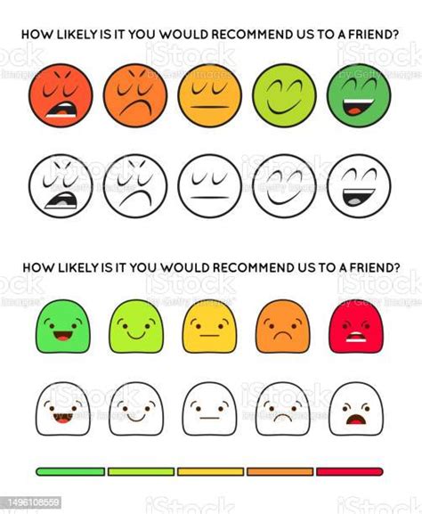 만족도 등급 아이콘 집합입니다 감정의 형태로 피드백 아이콘 세트 우수한 좋은 정상적인 나쁜 끔찍한 벡터 일러스트레이션 디자인에 대한 스톡 벡터 아트 및 기타 이미지 Istock