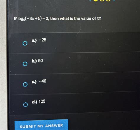 solved if log5 3x 5 3 ﻿then what is the value of