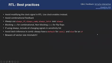 Systemverilog 4 By Abarajithan Youtube