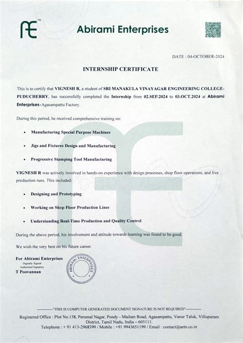 Vignesh R On Linkedin Hello Connections I Recently Completed My First Internship From…